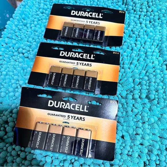Other | Duracell Coppertop 9v Battery 4 Count Pack 9volt Battery 3 ...